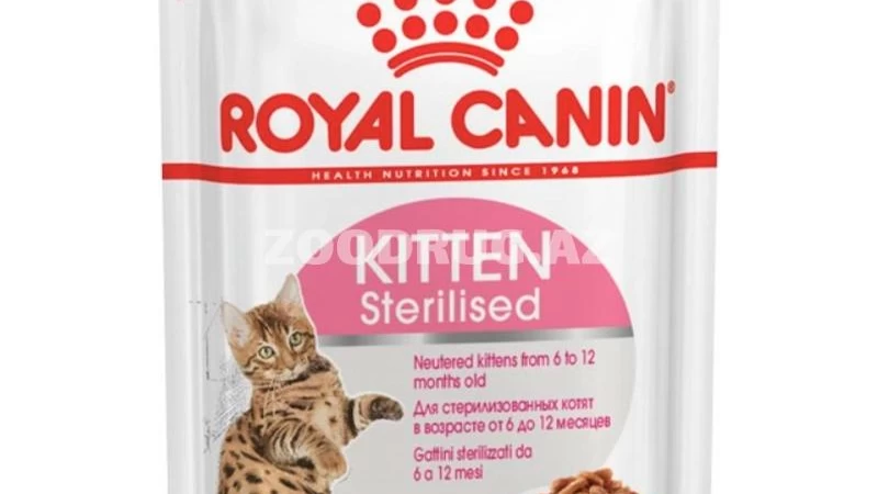 Zoodrug - Влажный корм Royal Canin Kitten Sterilised in Jelly для ...